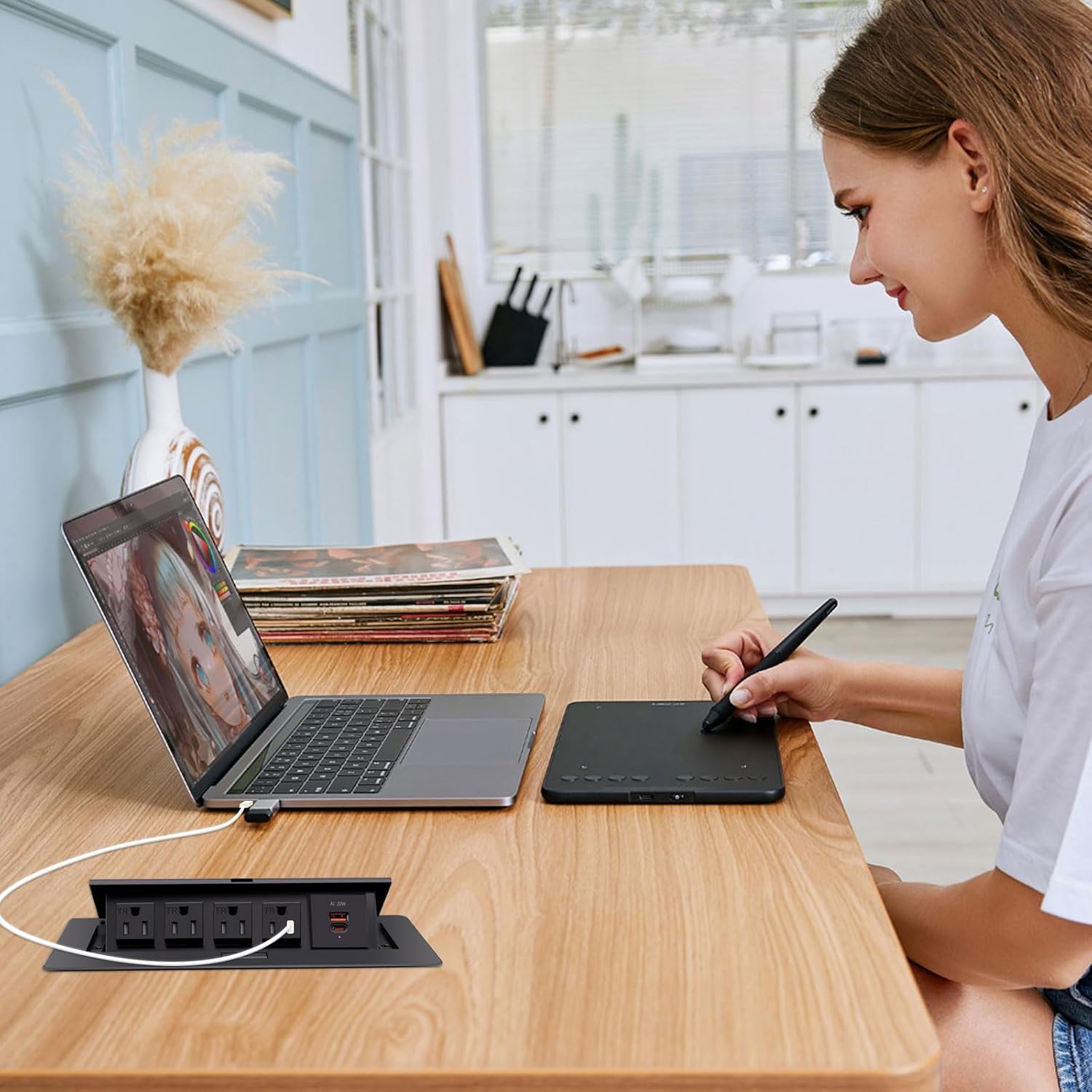 Built-In Power for Home Office: Future Remote Work Solutions | Moonian